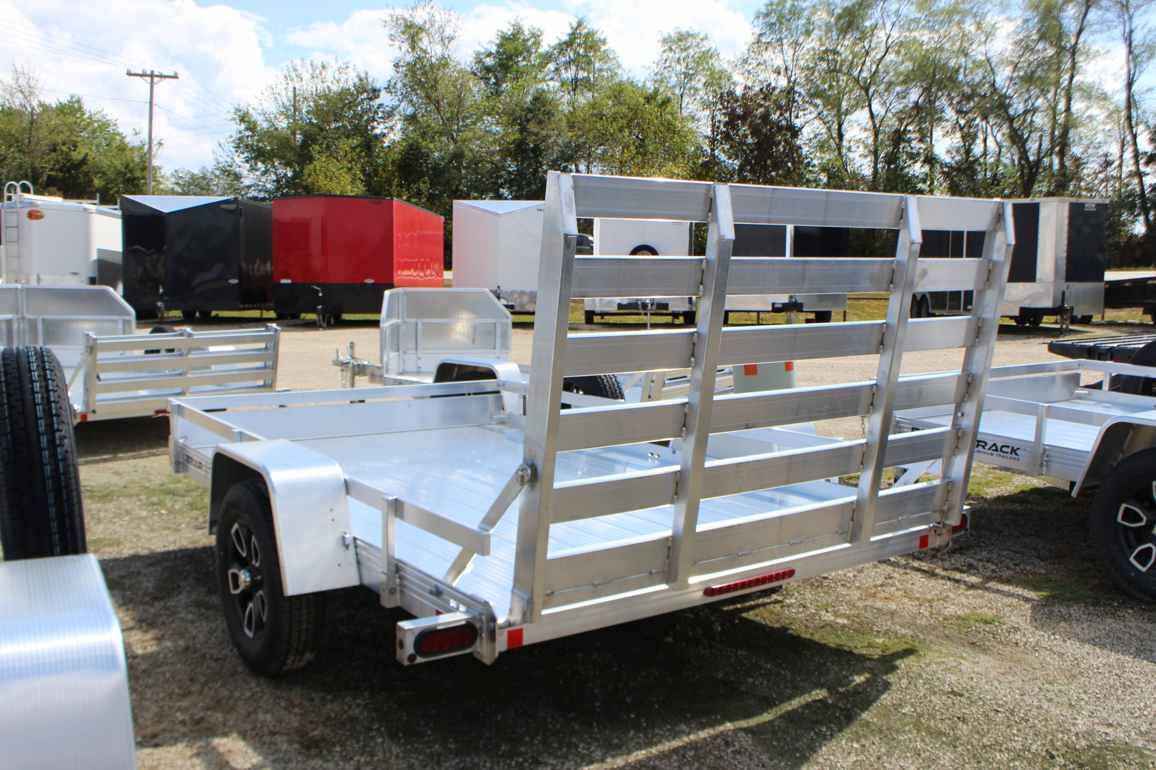 New 2026 Bear Track 76"x10' aluminum Utility Trailer