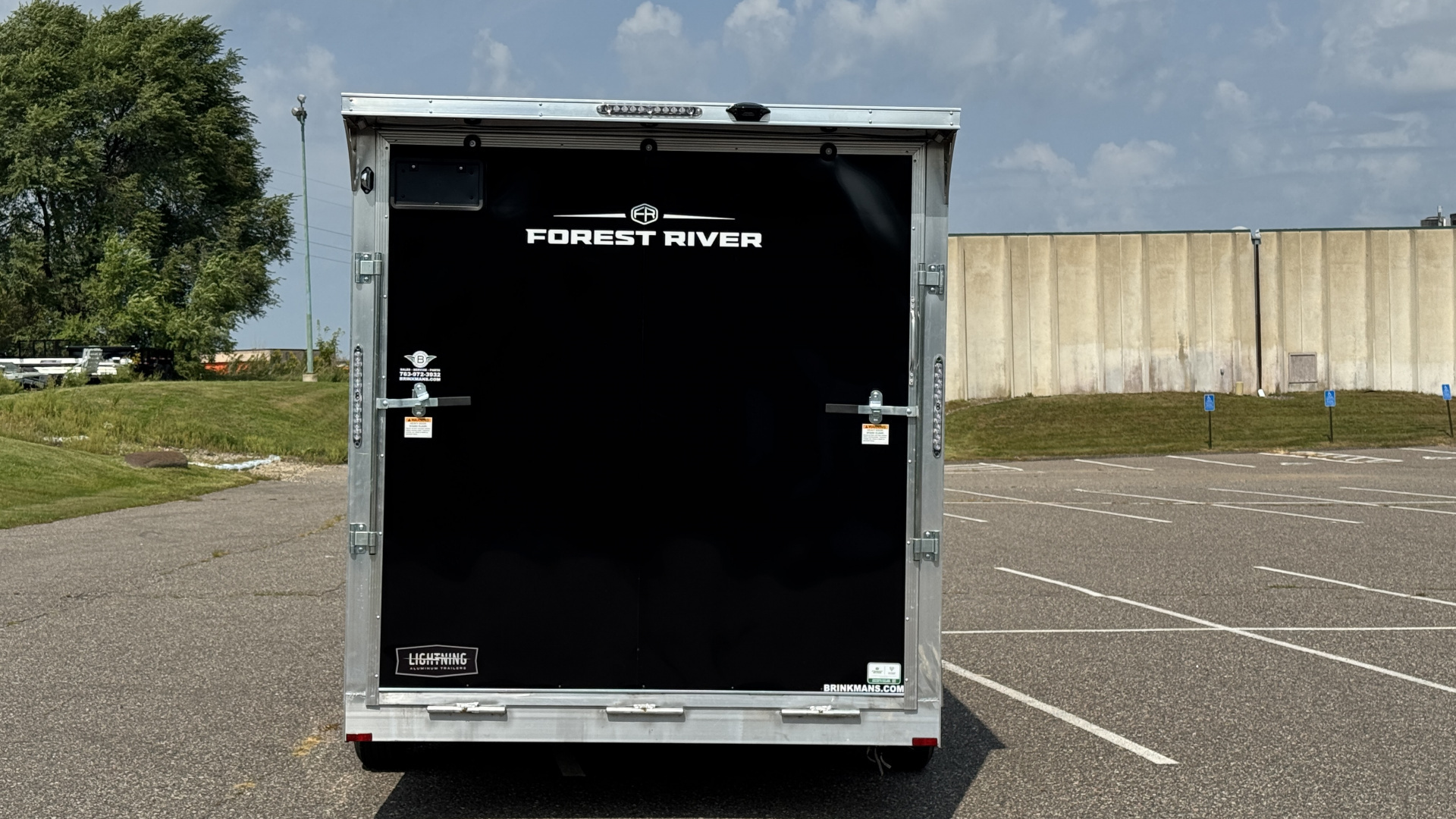 New Lightning 7.5x16 Aluminum Enclosed Trailer - Rear ramp door! for ...