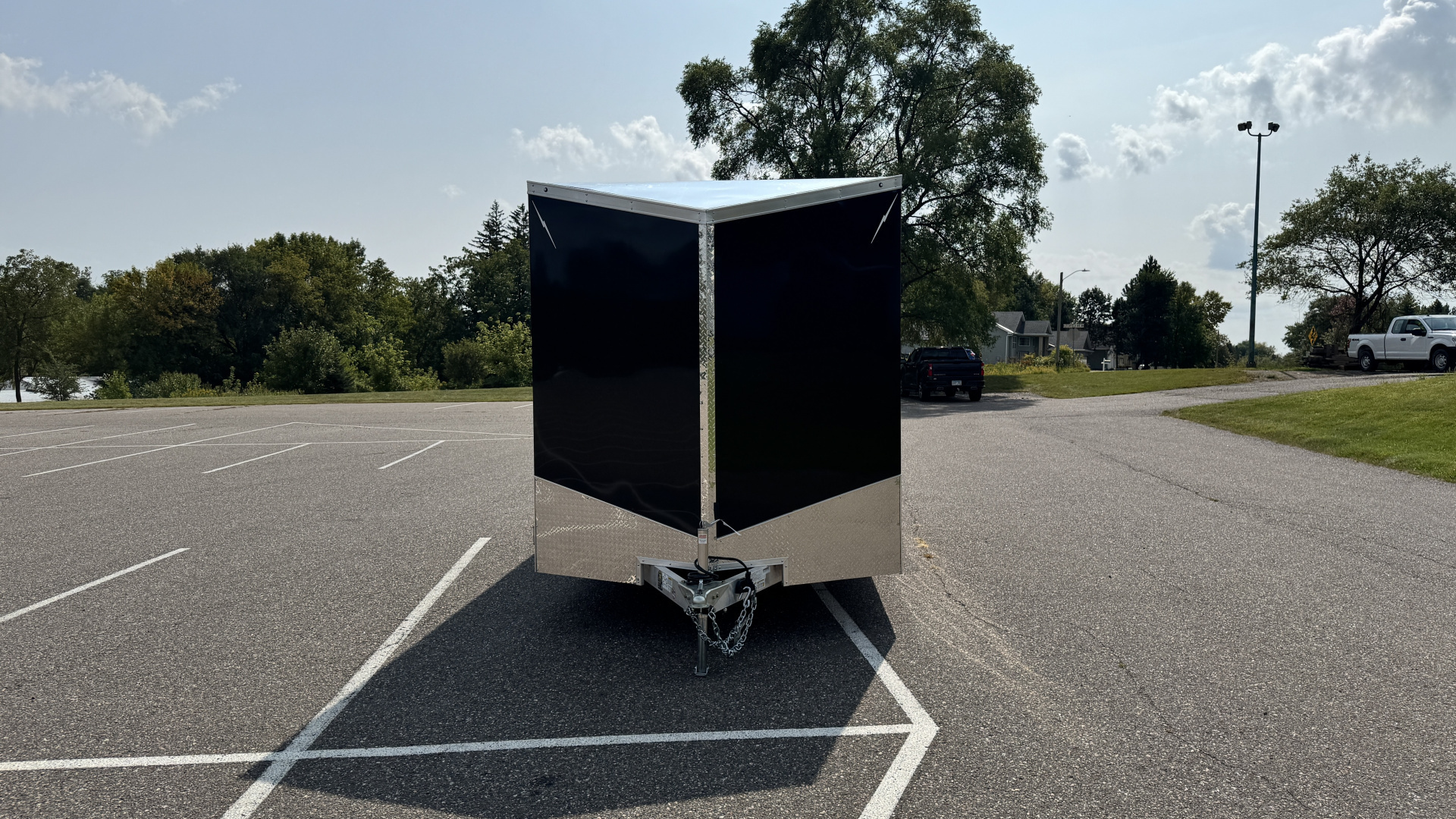 New Lightning 7.5x16 Aluminum Enclosed Trailer - Rear ramp door! for ...