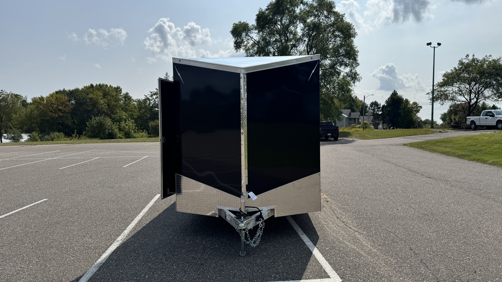 New Lightning 7.5x16 Aluminum Enclosed Trailer - Rear ramp door! for ...
