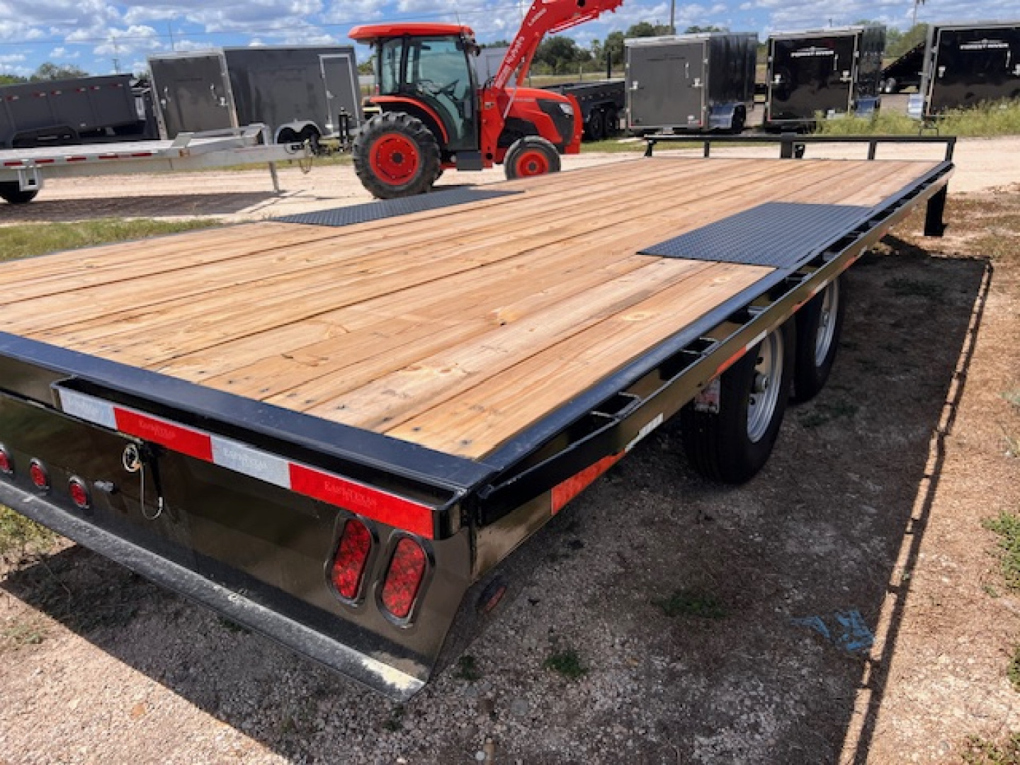 New 2026 East Texas Trailers 102x20ft Bumper Pull Flatbed Trailer 14k