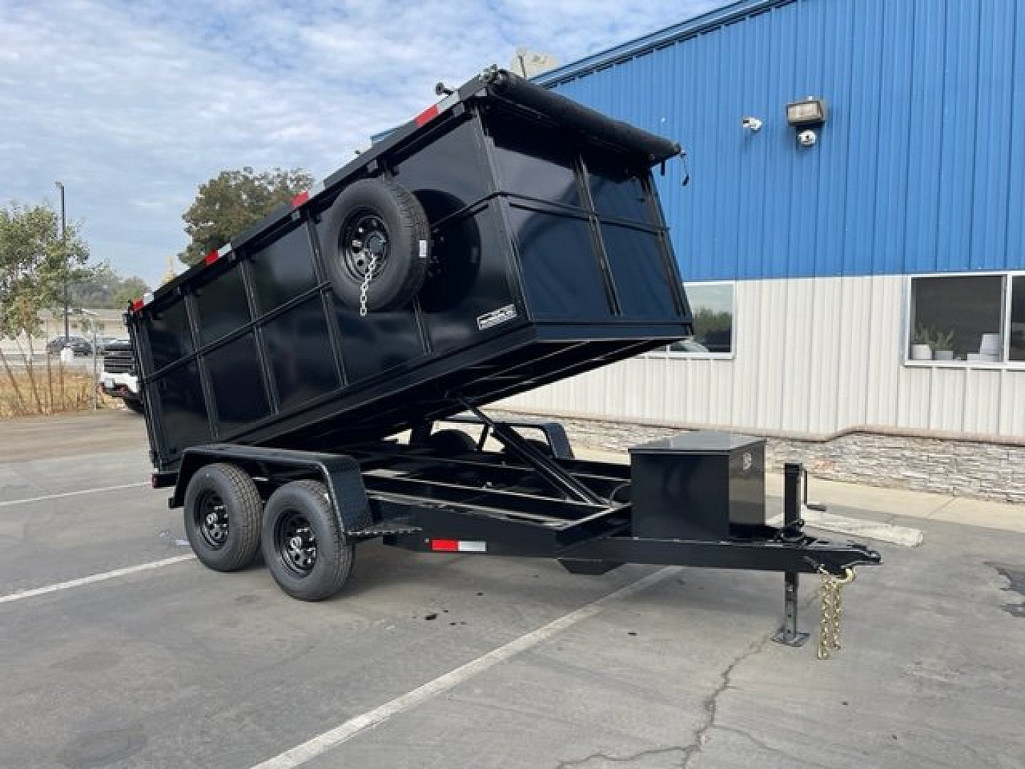 New 2025 TRU 6'x12'x4' Single Ram NO RAMPS Dump Trailer 10k