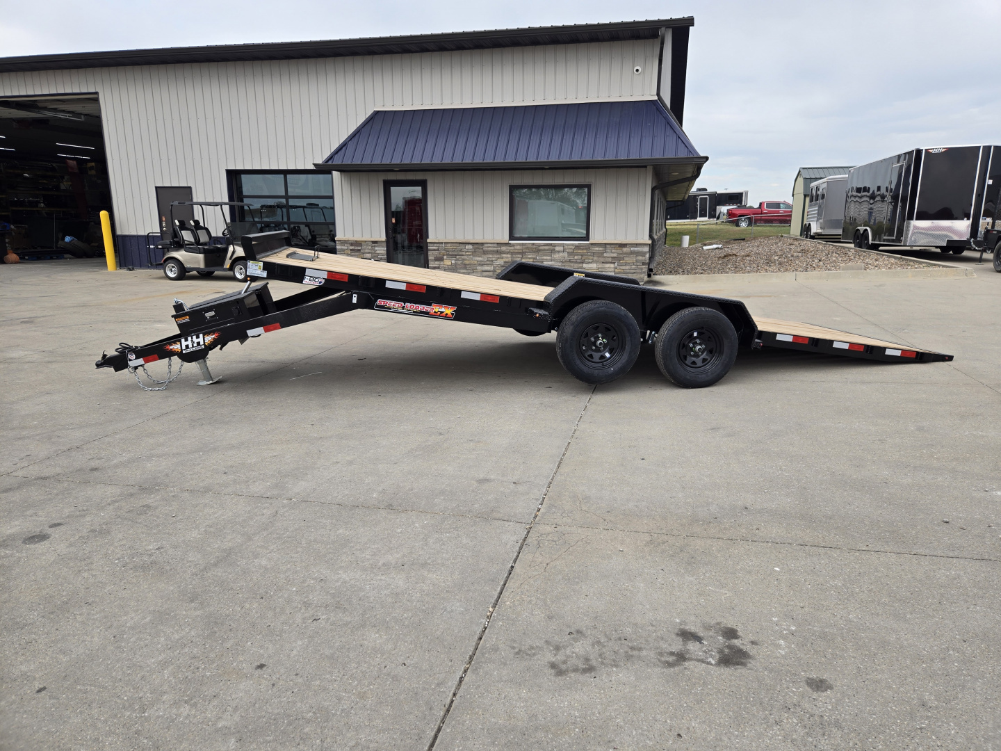 New 2026 H&H Black 82"x20' 10k Electric Tilt Speed Loader Car Hauler ...