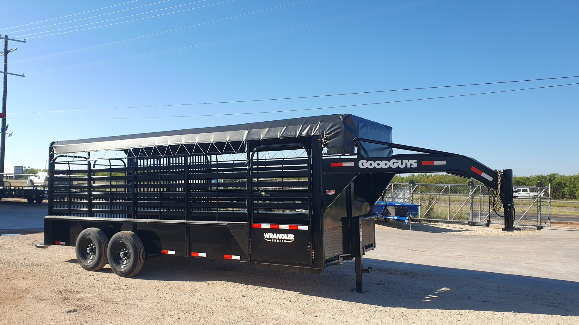 New 2026 Good Guys 6'8"x20' GN Bar Top Livestock Trailer - Wrangler