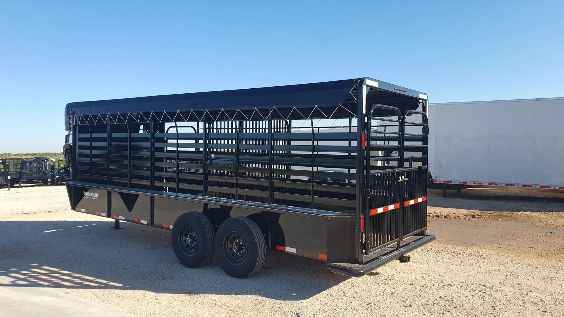 New 2026 Good Guys 6'8"x20' GN Bar Top Livestock Trailer - Wrangler