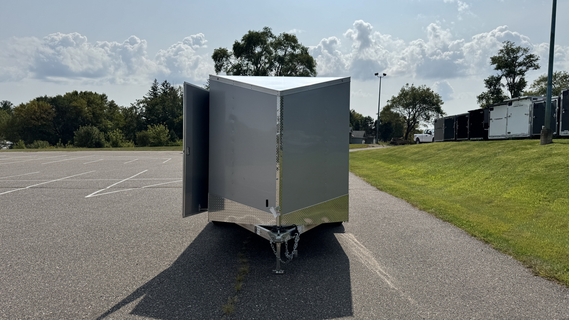 New Lightning 7x14 Aluminum Enclosed Trailer - Rear ramp door! for sale ...