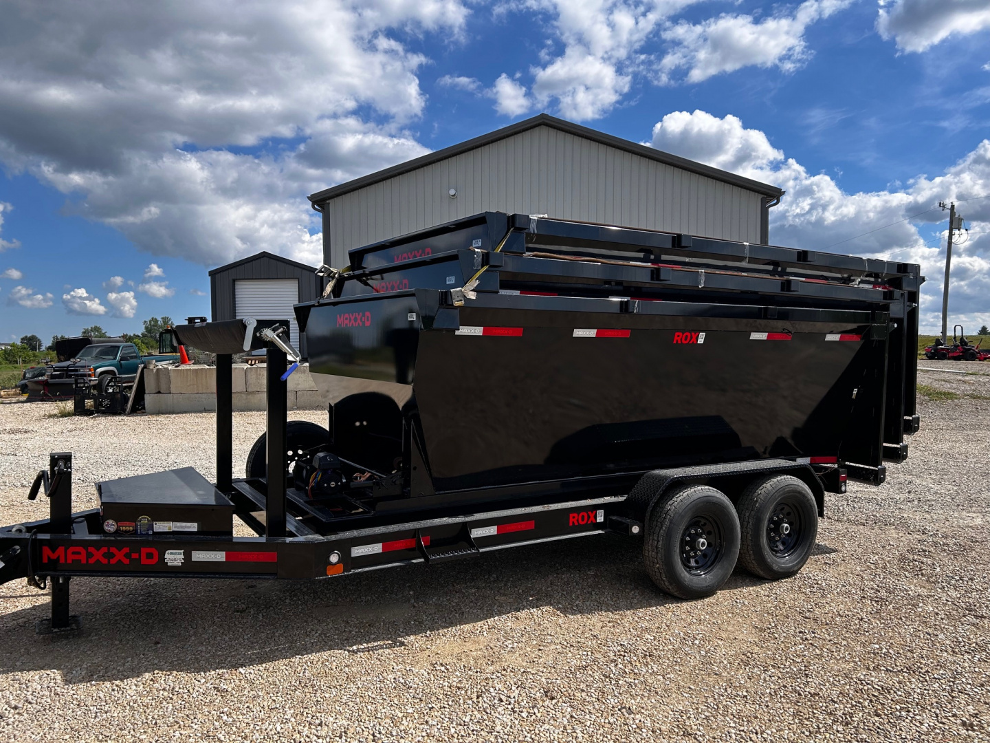 New 2025 MAXX-D ROX roll off dumpster complete package trailer and x3-4 ...