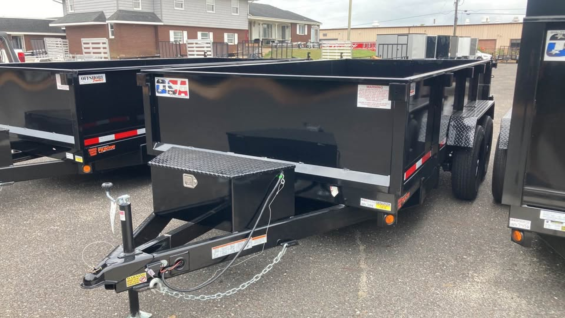 New 2026 Quality Steel and Aluminum 7x14 Dump Trailer