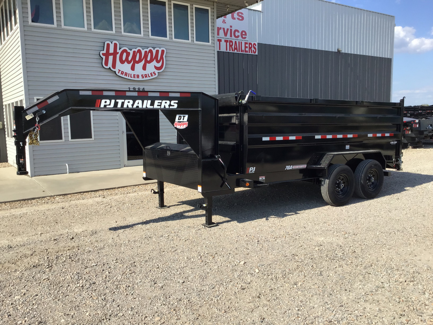 New 2026 PJ 83"x14' GN Tandem Axle Low Pro Telescopic Dump w/ 48" Sides ...