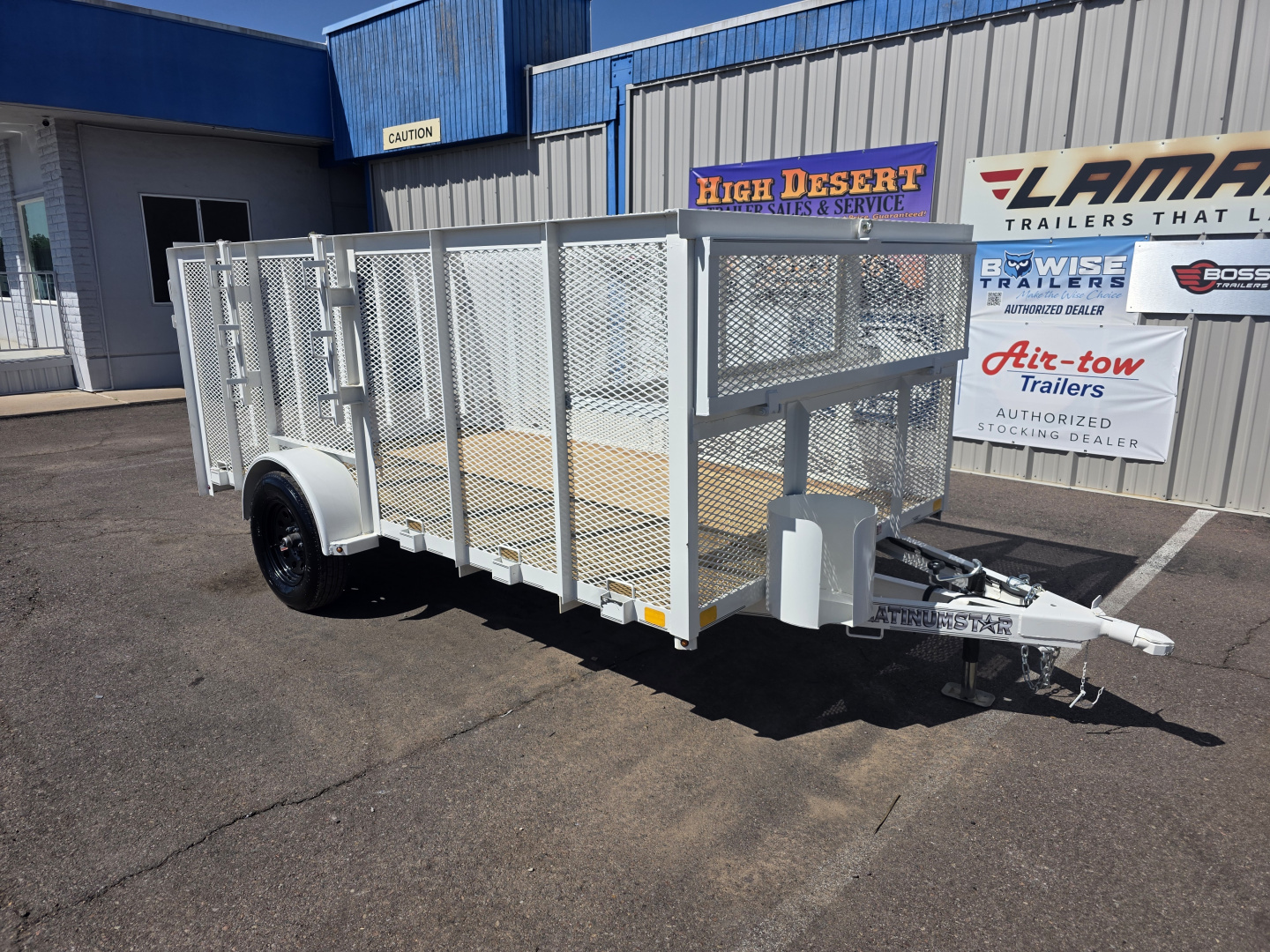 New 2026 DP Platinum Star 77x12 single axle Landscape Utility Trailer