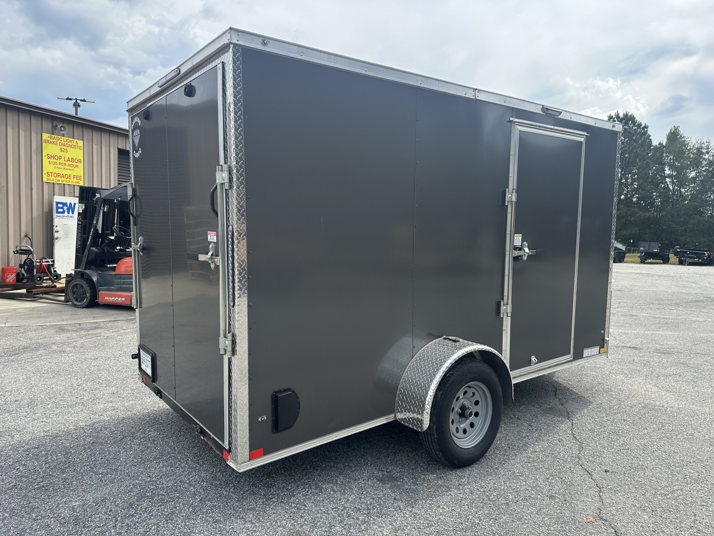 Used USED 2025 DIAMOND CARGO 6X12 SINGLE AXLE ENCLOSED TRAILER ($430 ...