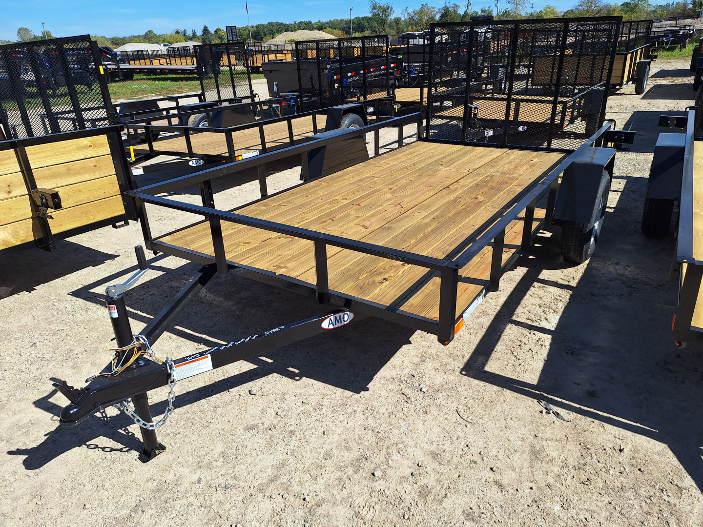 New 2026 AMO 76x12 Single Axle Landscape Trailer W/ Led Lights and ...