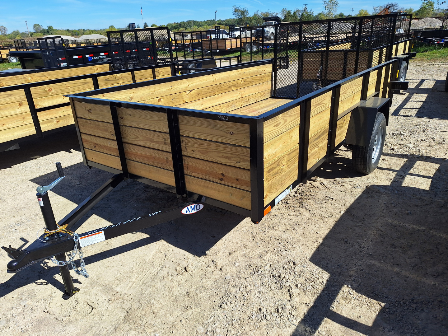 New 2026 AMO 76x12 High Woodside Utility Trailer W/ Led Lights and ...