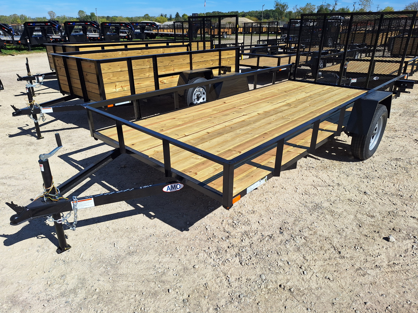 New 2026 AMO 76x14' Single Axle Landscape Trailer W/ Led Lights and ...