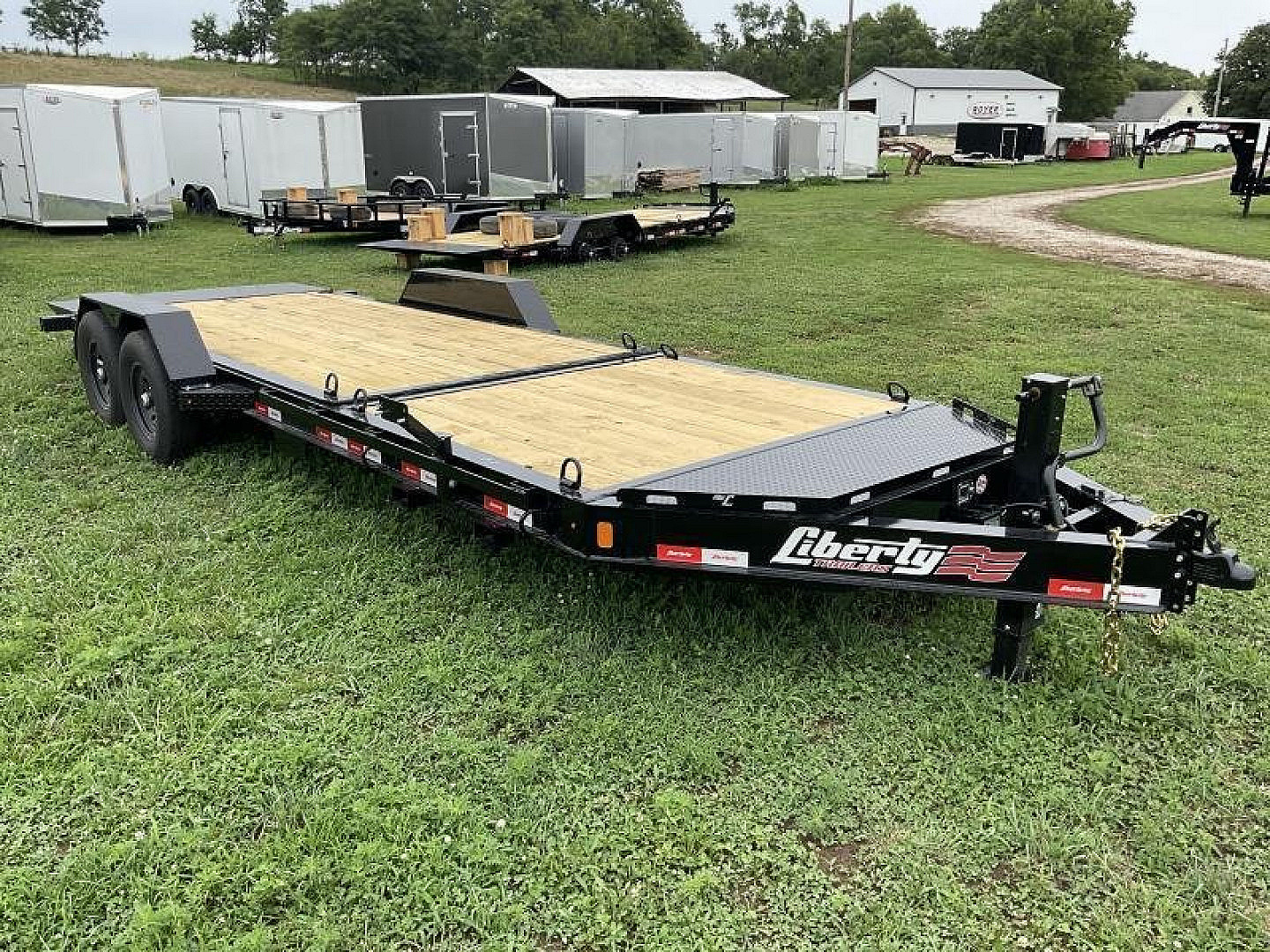 New 2026 Liberty 22' Tilt Trailer 8" I BEAM 15.4K (16' tilt +6 ...