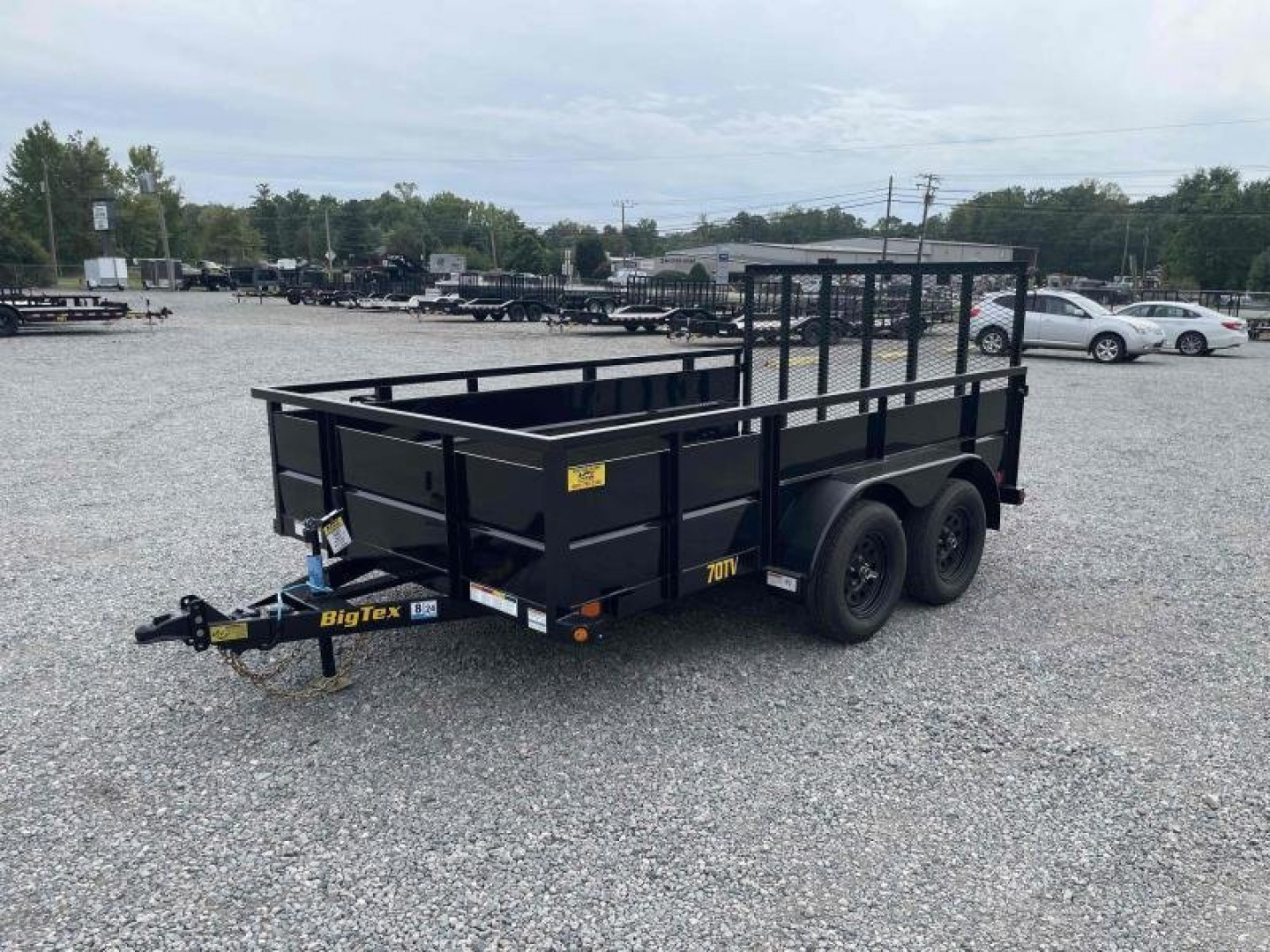 New 2026 Big Tex Trailers 12' 70TV w/' Solid Sides & 4' Gate Utility ...