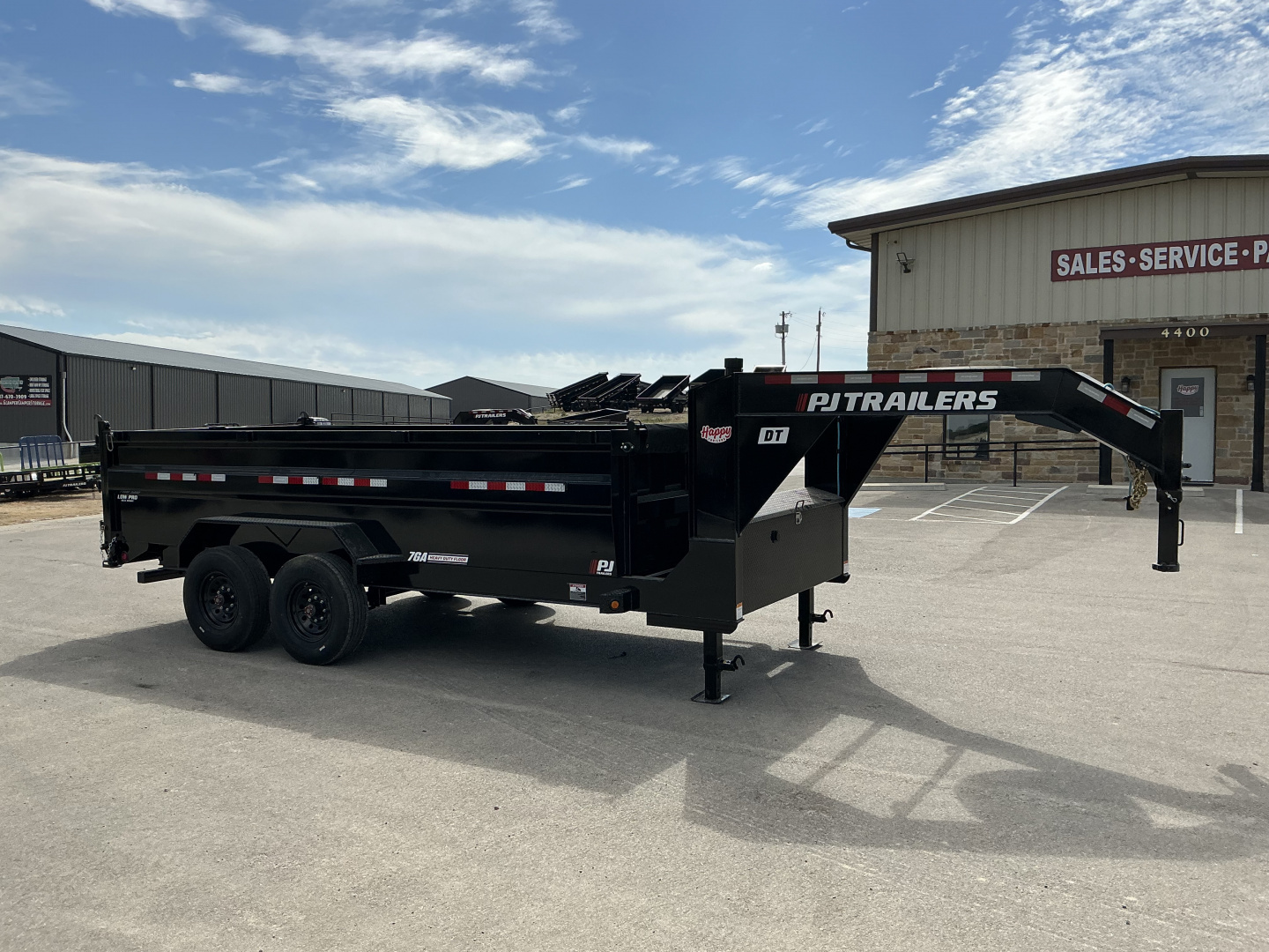 New 2026 PJ 83"x16' GN Tandem Axle Low Pro Telescopic Dump w/ 36" Sides ...