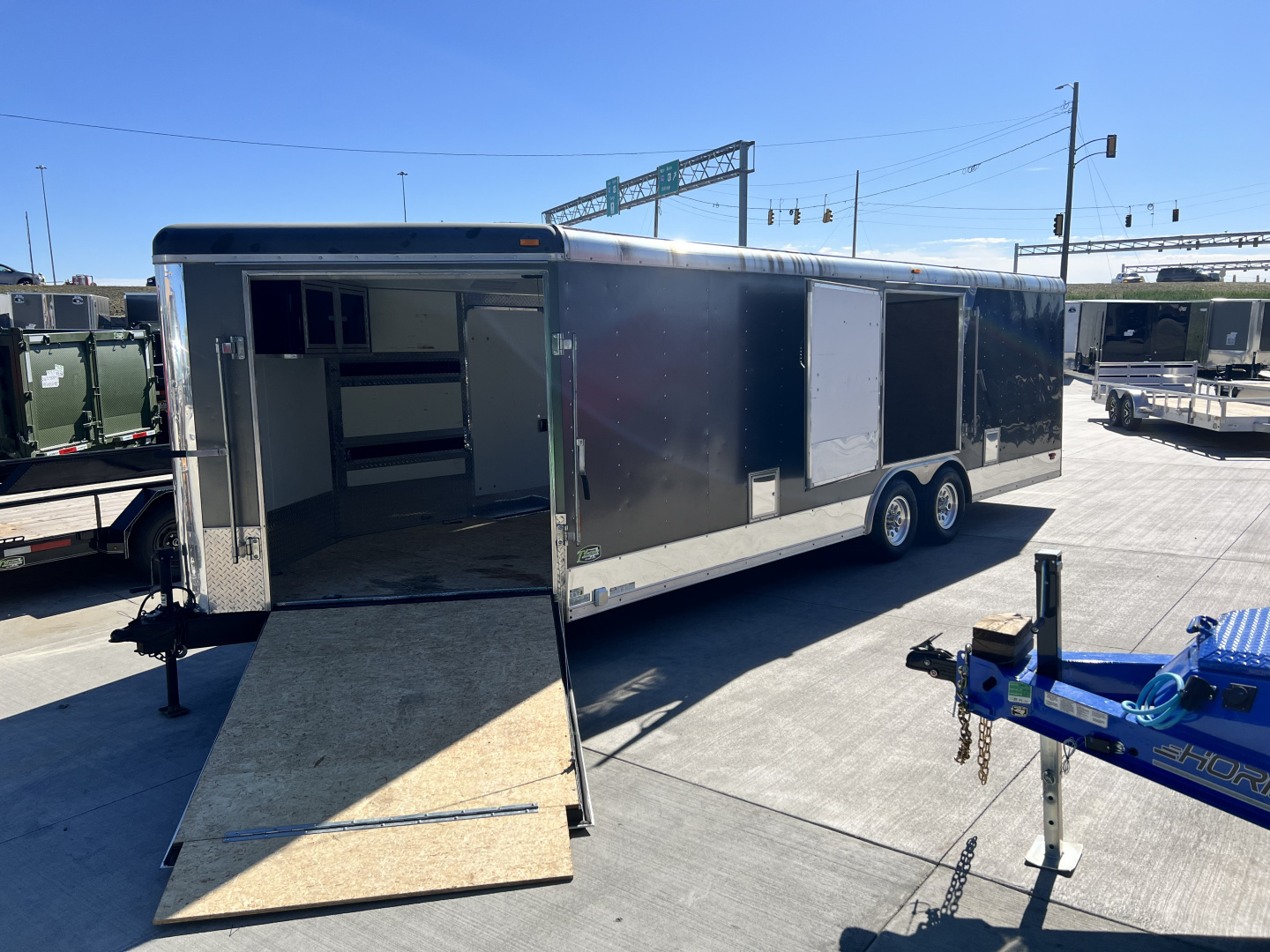 Used 2014 RC 8.5x24 +5V Drive Out Front Ramp Enclosed Escape Door Cargo ...