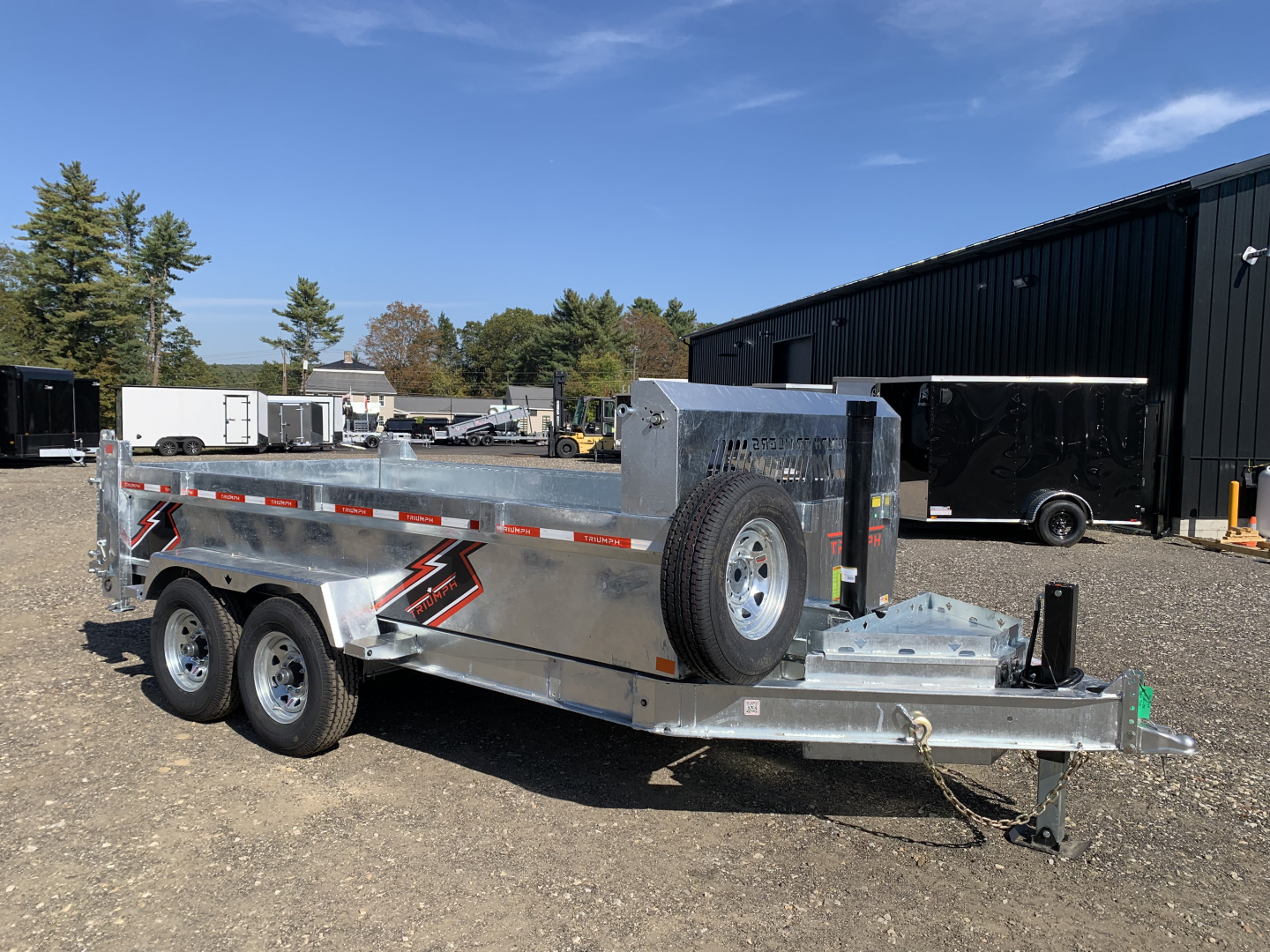 New 2026 Triumph 7x14 Dump Trailer- Galvanized/ 8" I beam/ Hydro Jack ...