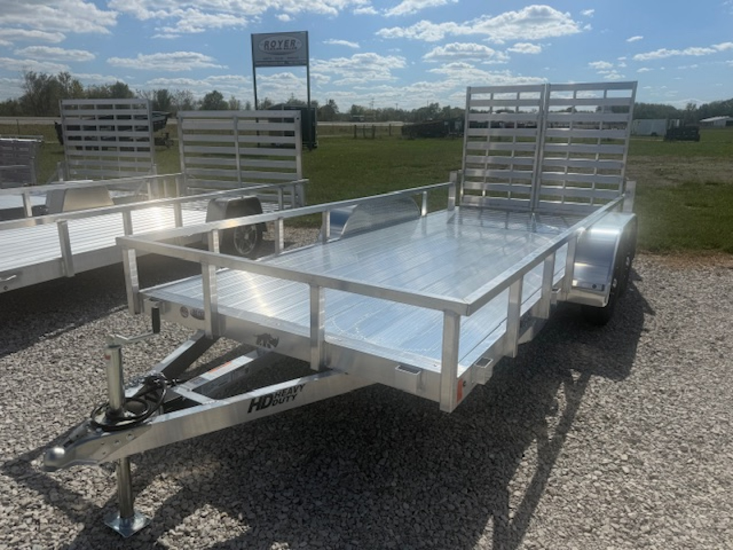 New 2026 Black Rhino 7X16 AULUMINUM TANDEM AXLE w/SPLIT GATE Utility ...