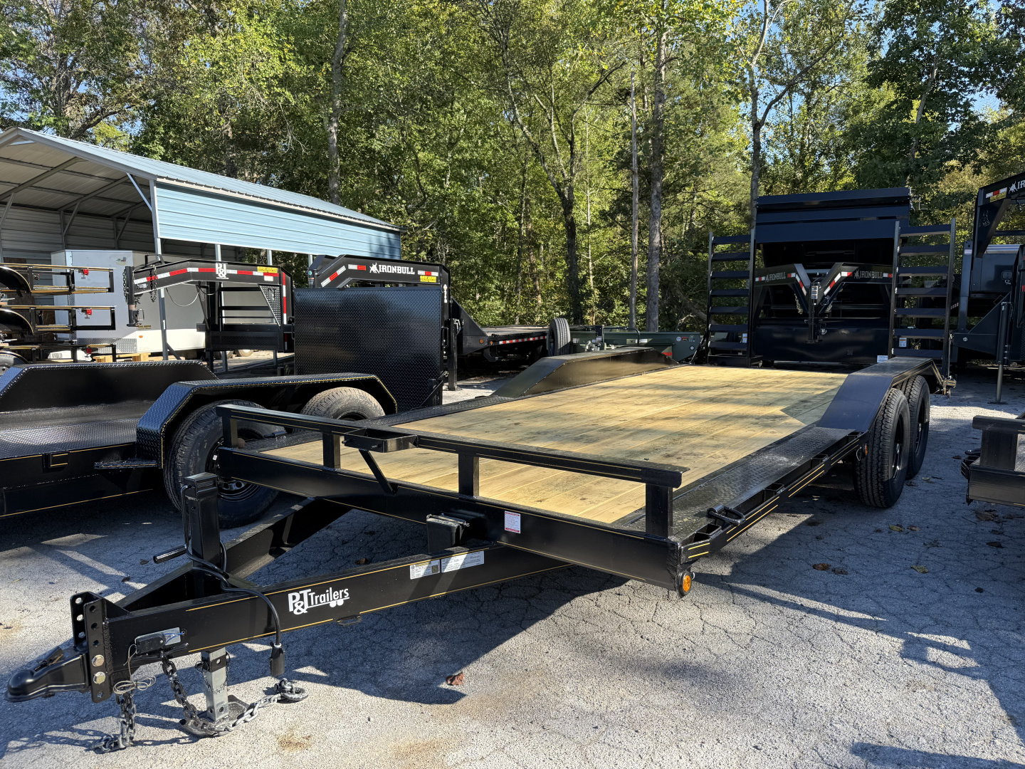 New 2026 P & T Trailers 14K 17+3 CARHAULER WOOD DRIVE OVER FENDERS ...