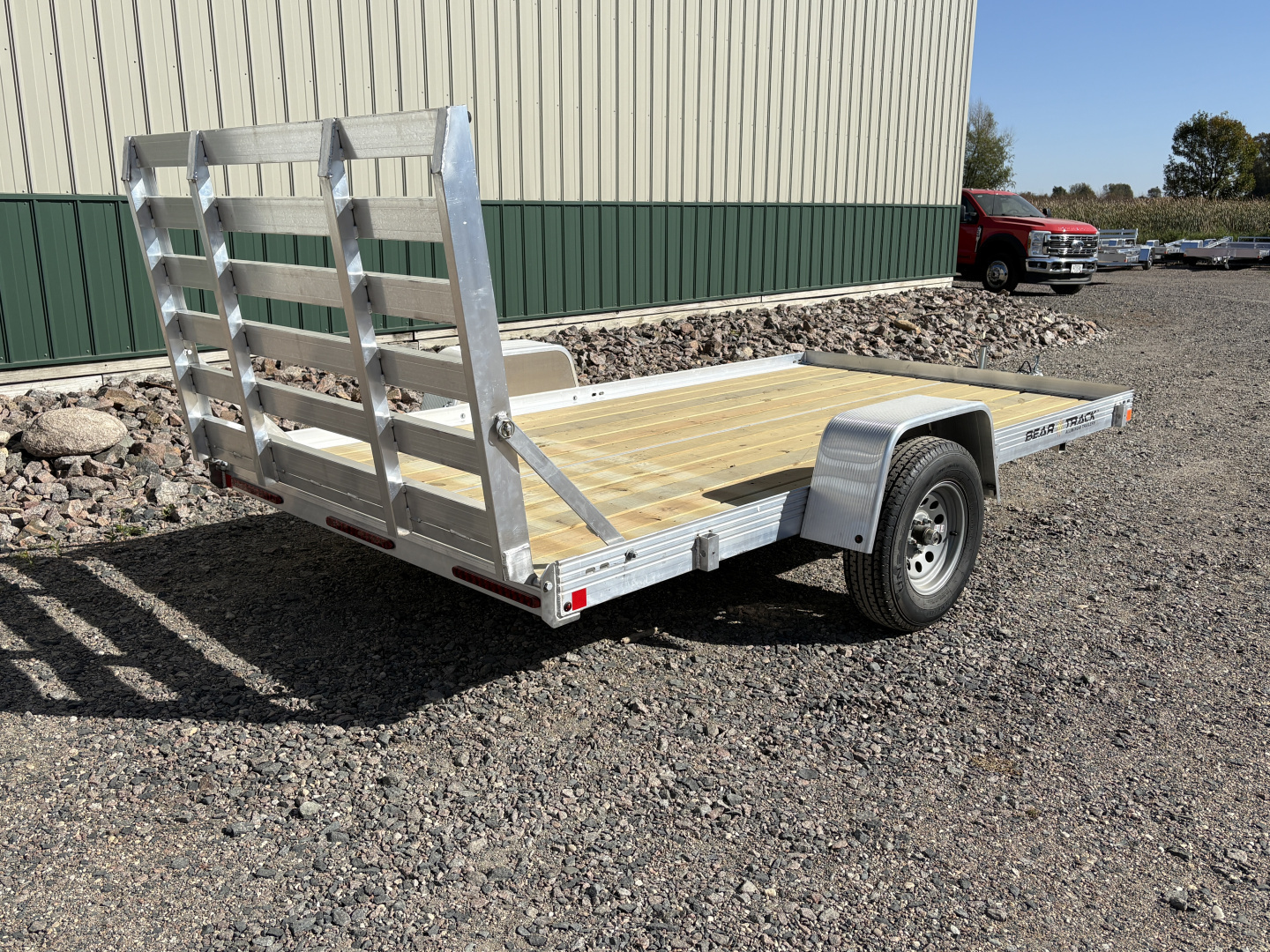 New 2026 76"x12' Bear Track Aluminum Utility Trailer - Wood Floor for ...