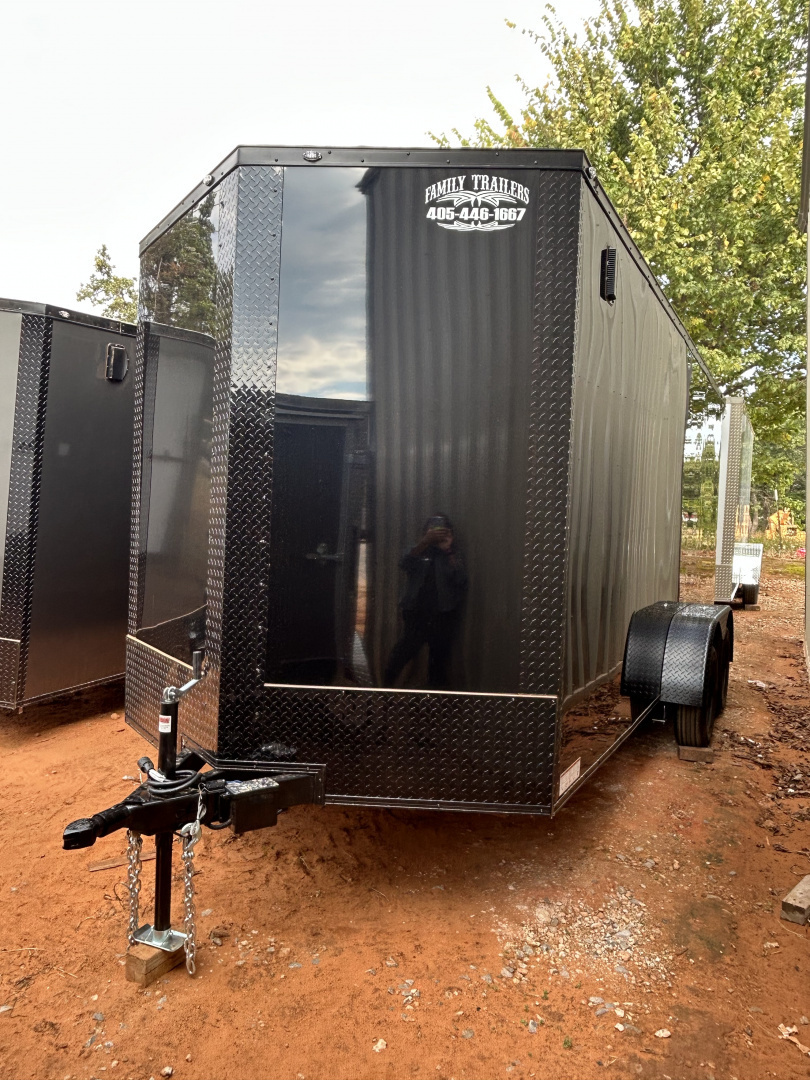 New Family Trailer 7x16 Tandem Axles Cargo / Enclosed Trailer-Screwless ...