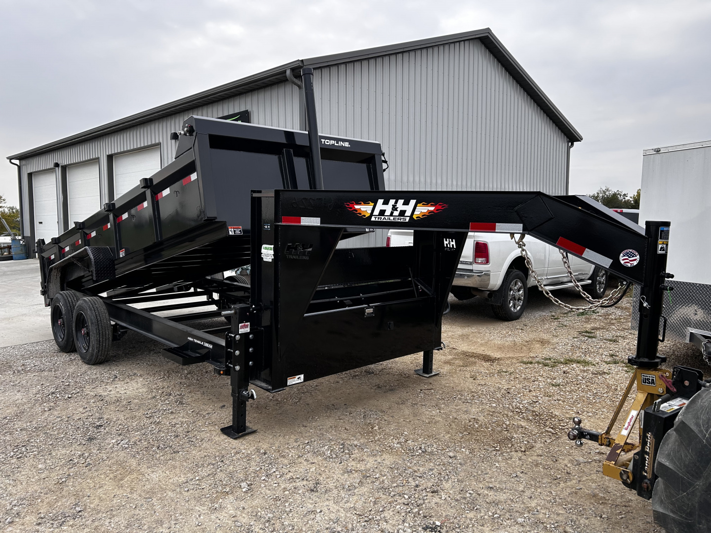 New 2026 H&H Trailers 83"X16' GN TELESCOPIC DUMP TRAILER 17.6K GVWR ...