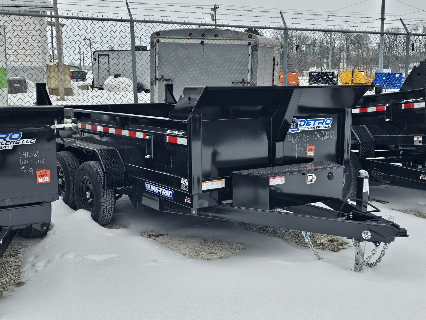 New 2026 Sure-Trac 6 x 12 10K Single Ram SD Low Profile Dump Trailer ...
