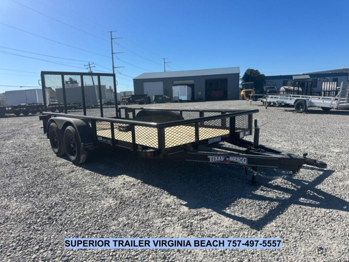 New 2025 Texas Bragg Trailers 14P w/ Expanded Metal Sides & Gate ...