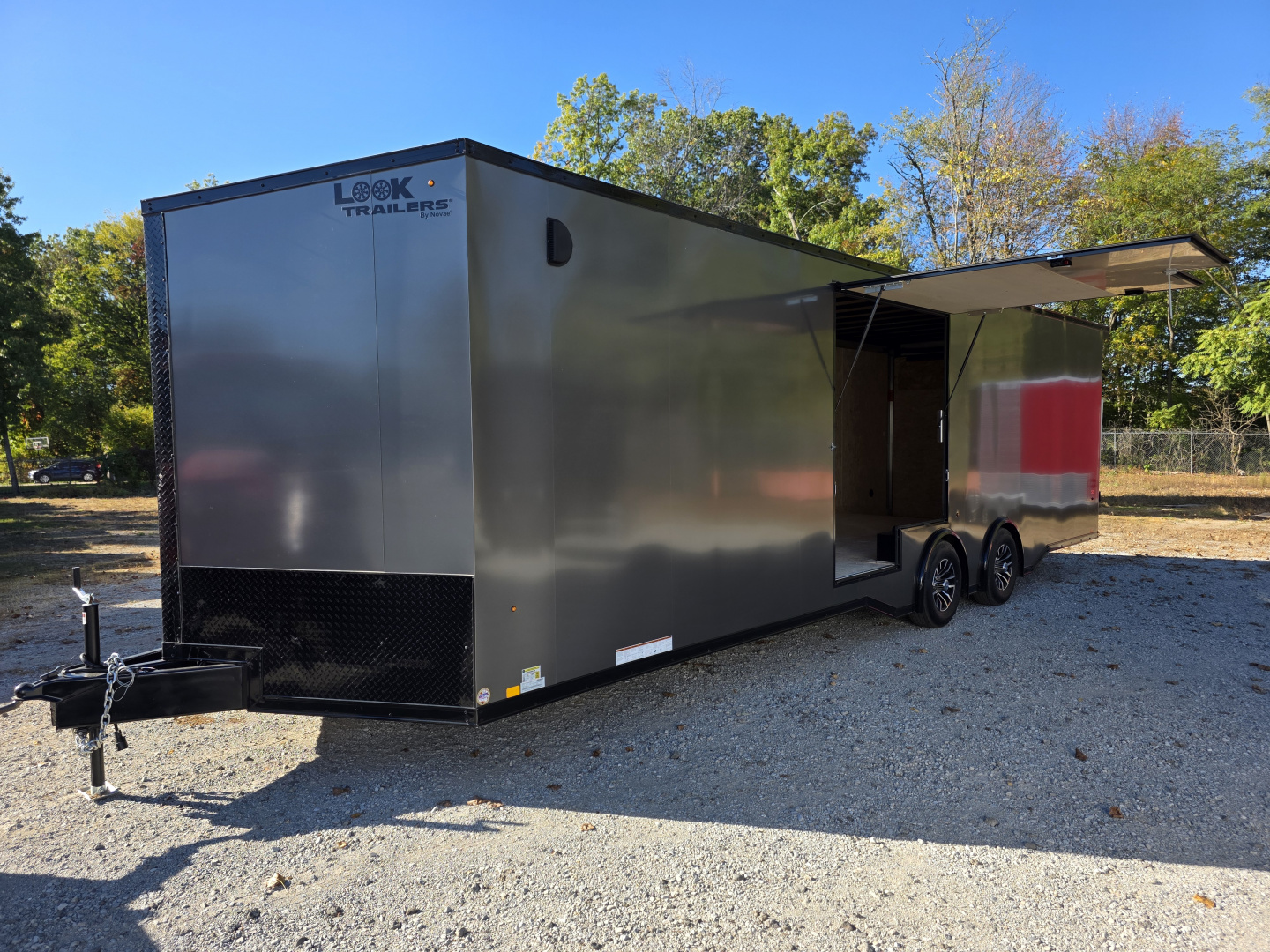 New 2026 Look Trailers SCREWLESS 8.5x28 BLACKOUT 7' INSIDE ESCAPE DOOR ...