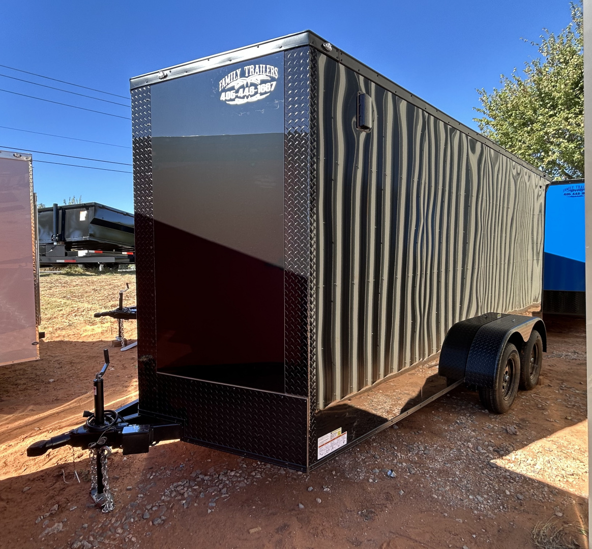 New 2025 Family Trailer 7x16 Tandem Axles Cargo / Enclosed Trailer ...