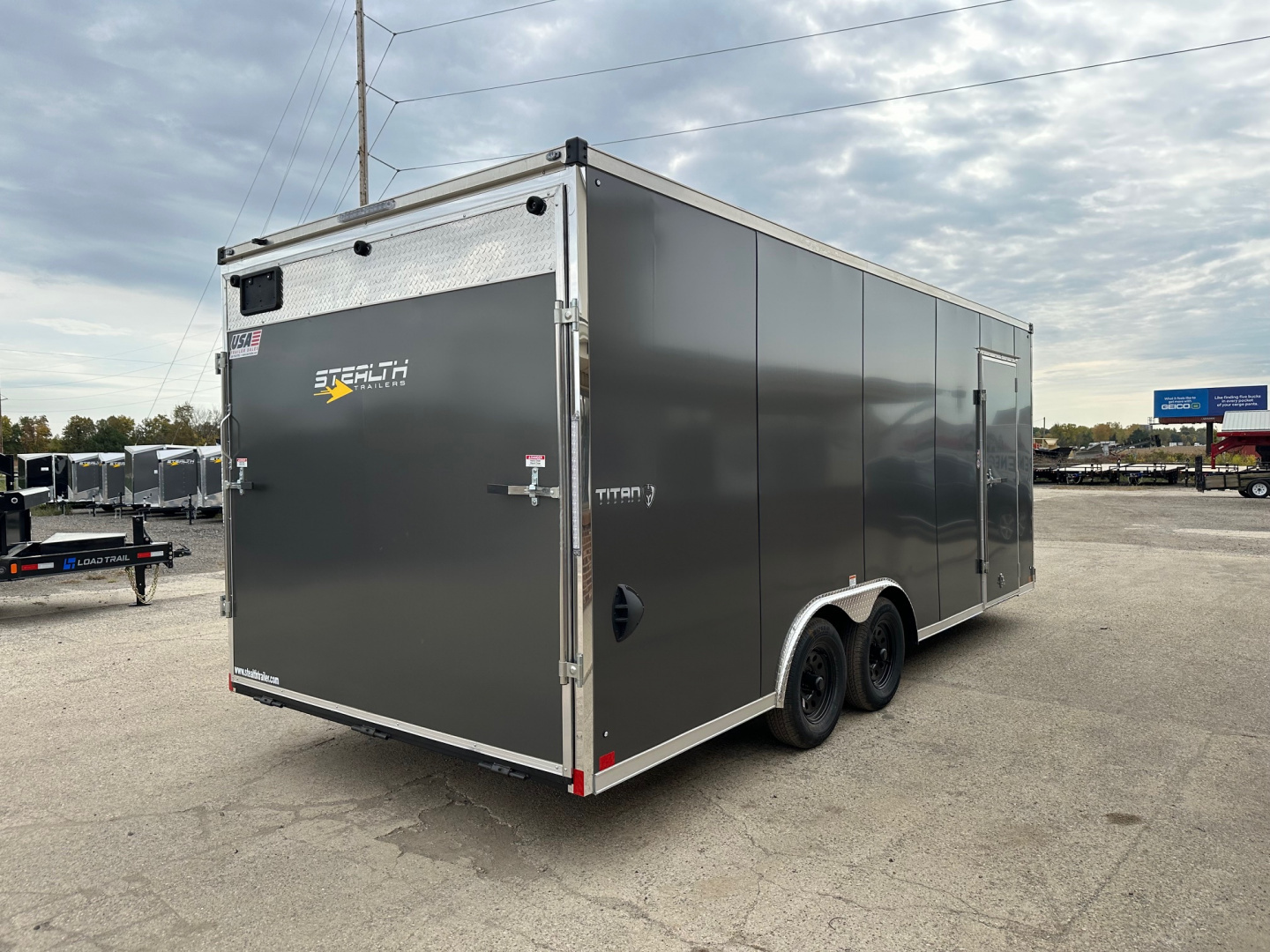 New 2026 Stealth Trailers 8.5x20 Titan 7k w/Ramp Door Cargo / Enclosed ...