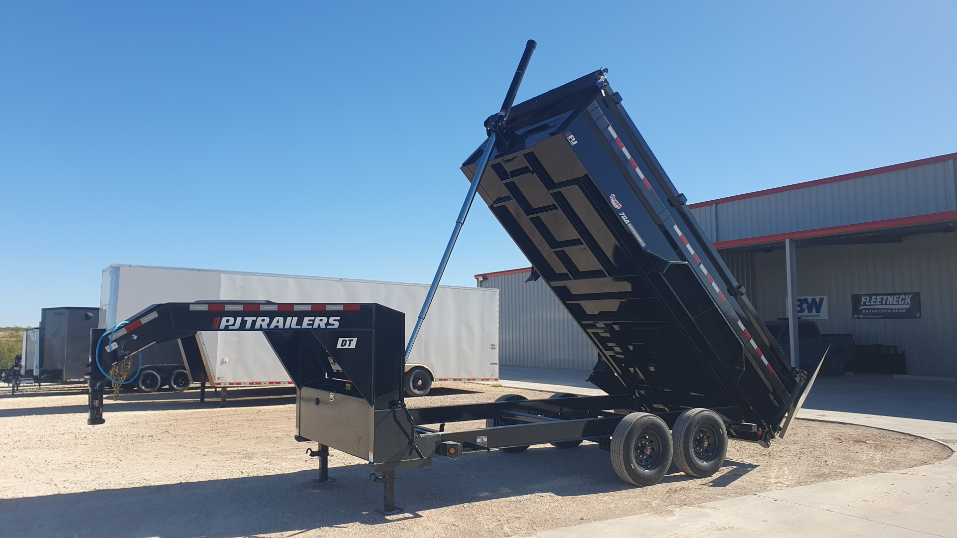 New 2026 PJ 83"x16' GN Tandem Axle Low Pro Telescopic Dump w/ 36" Sides ...