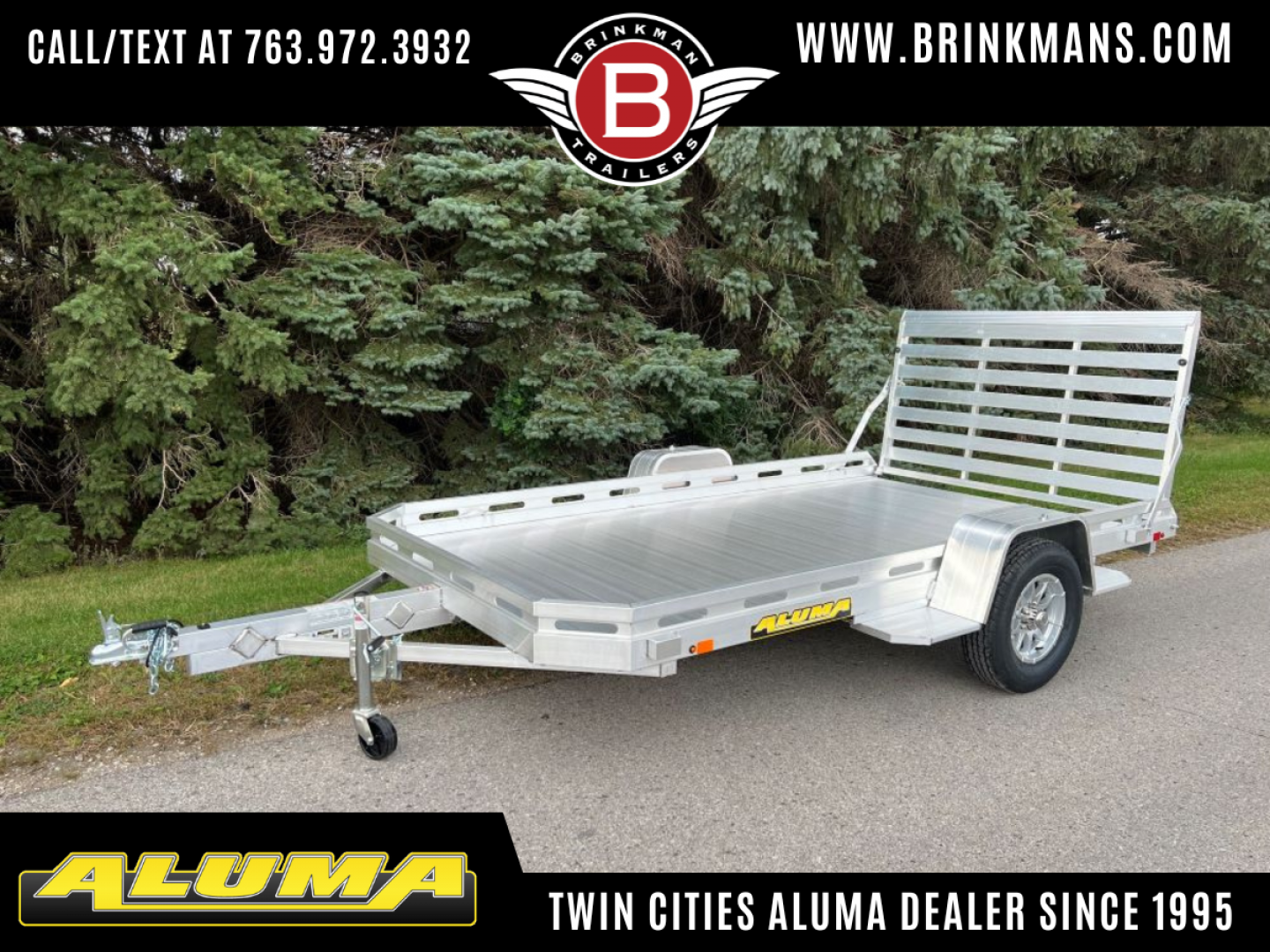 New 2026 Aluma 77X12 Utility Trailer - FULL RAMP! for sale in Delano, MN