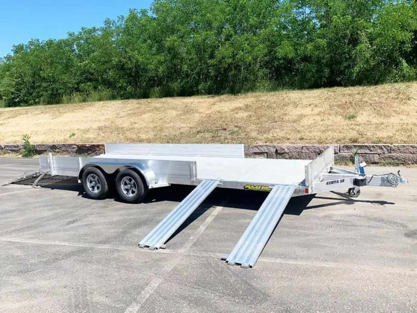 New Aluma 8120TA SR Aluminum Trailer - Side Loading Ramps -ATV/UTV!