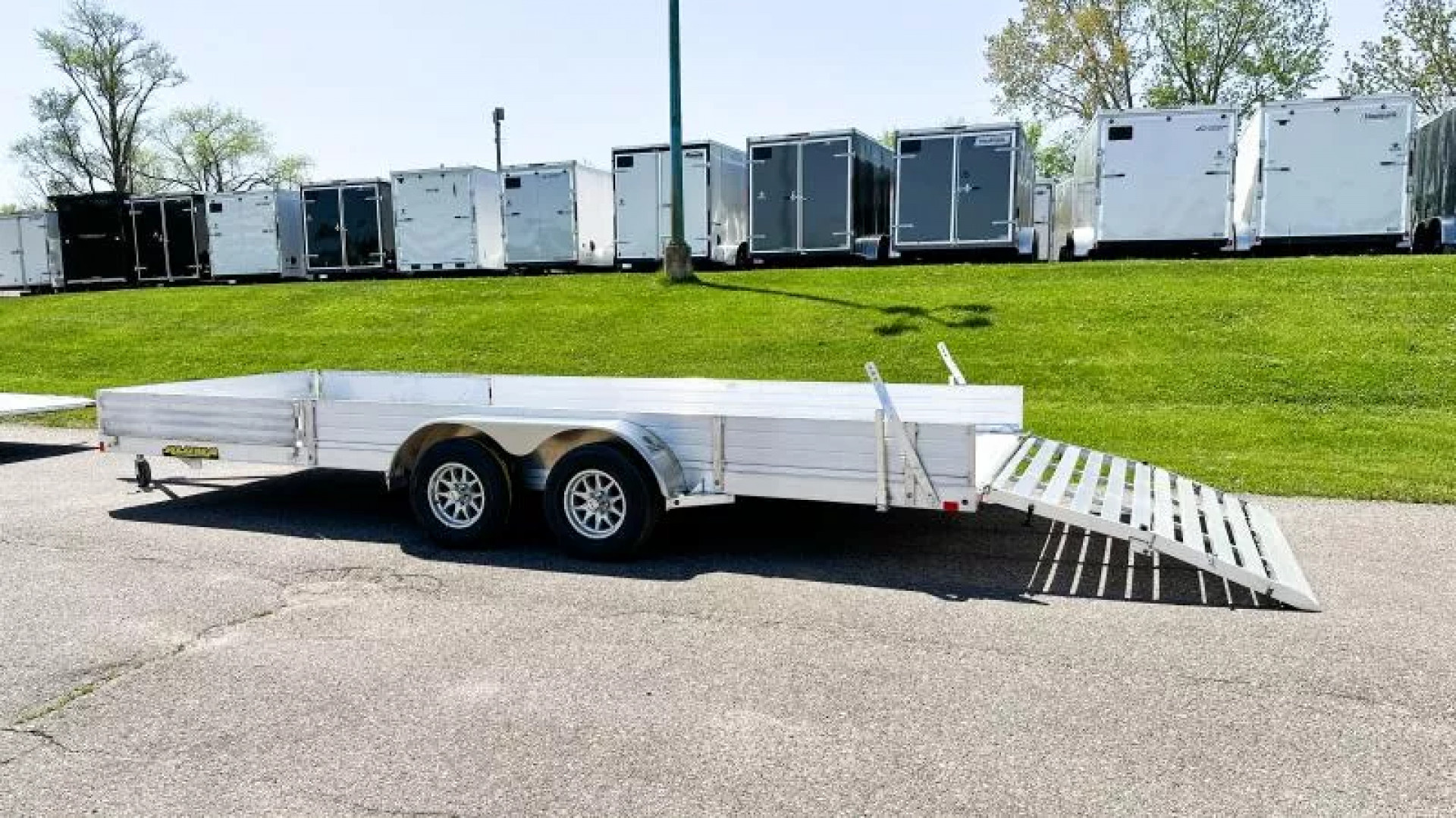 New Aluma 8120TA SR Aluminum Trailer - Side Loading Ramps -ATV/UTV!