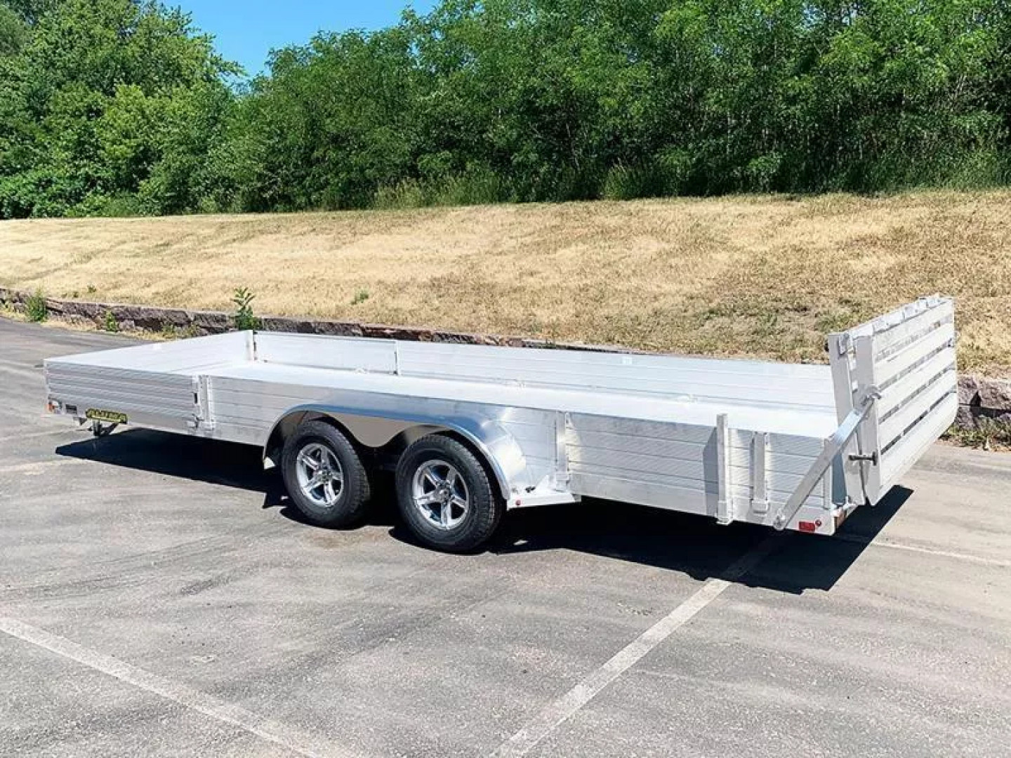 New Aluma 8120TA SR Aluminum Trailer - Side Loading Ramps -ATV/UTV! for ...