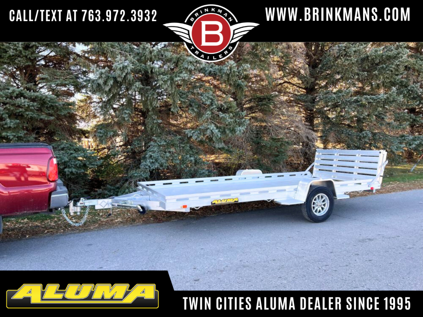 New 2026 Aluma 78X15 ATV Trailer - BI FOLD RAMP! for sale in Delano, MN