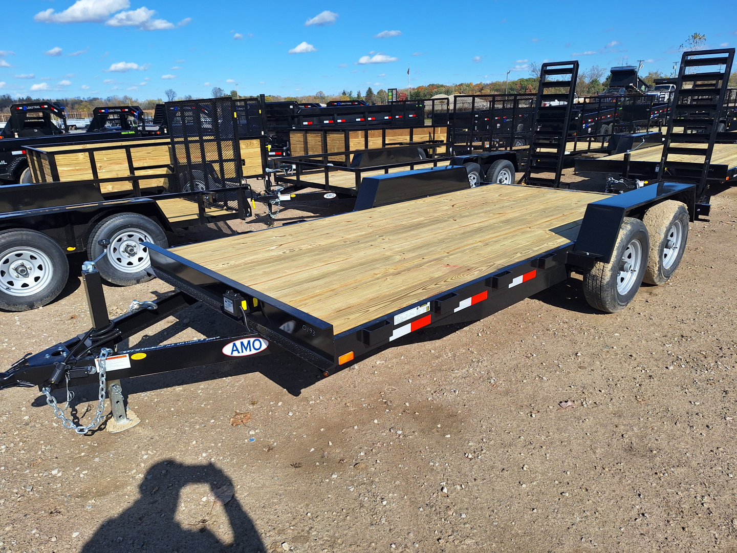 New 2026 AMO 82x16 10K Equipment Trailer for sale in New Boston, MI