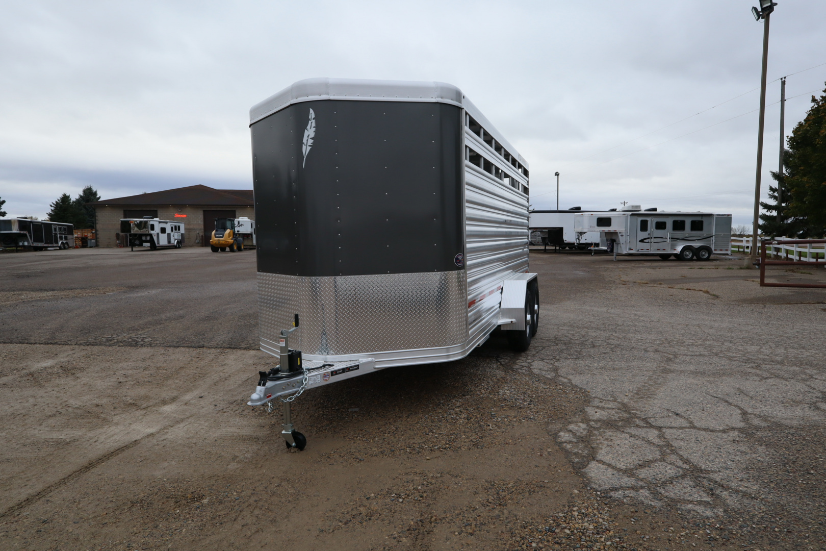 New 2026 Featherlite Trailers 8107 16' BP Stock / Stock Combo Trailer ...