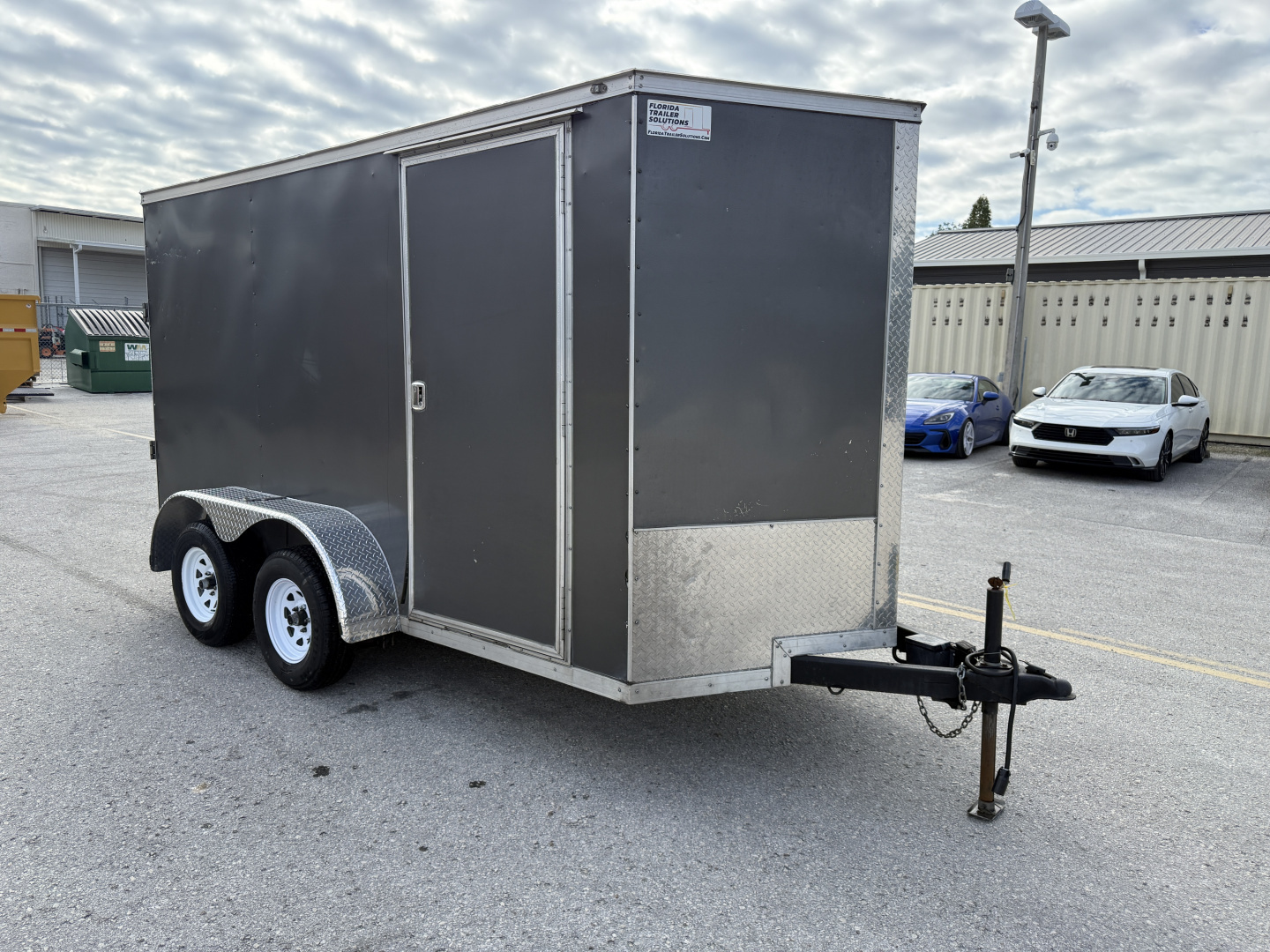 Used 2023 Covered Wagon Trailers 6x12 Rear Ramp Door Cargo / Enclosed ...