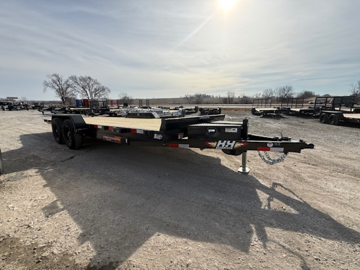 New 2026 H&H 82"x20' 10k Electric Tilt Speed Loader Car Hauler Trailer ...