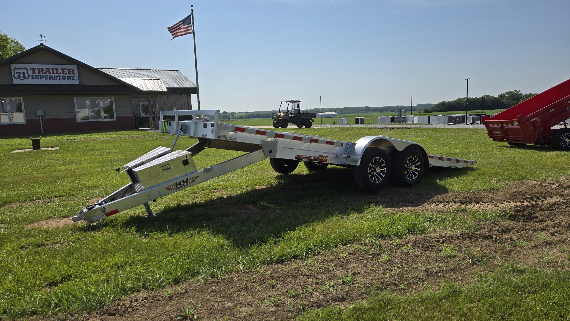New H&H TRAILERS 82X20 EXA Aluminum Speed Loader Tilt Trailer Car ...