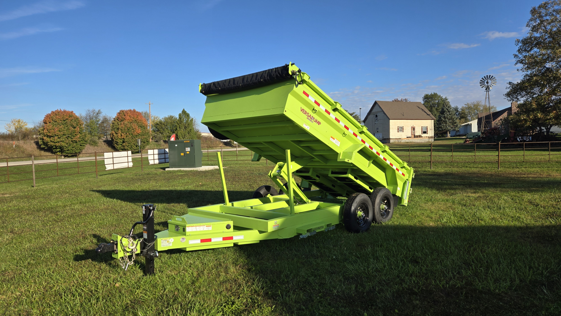 New 2026 Midsota 82X14 scissor Dump Trailer Lime Green(15.4K) for sale ...