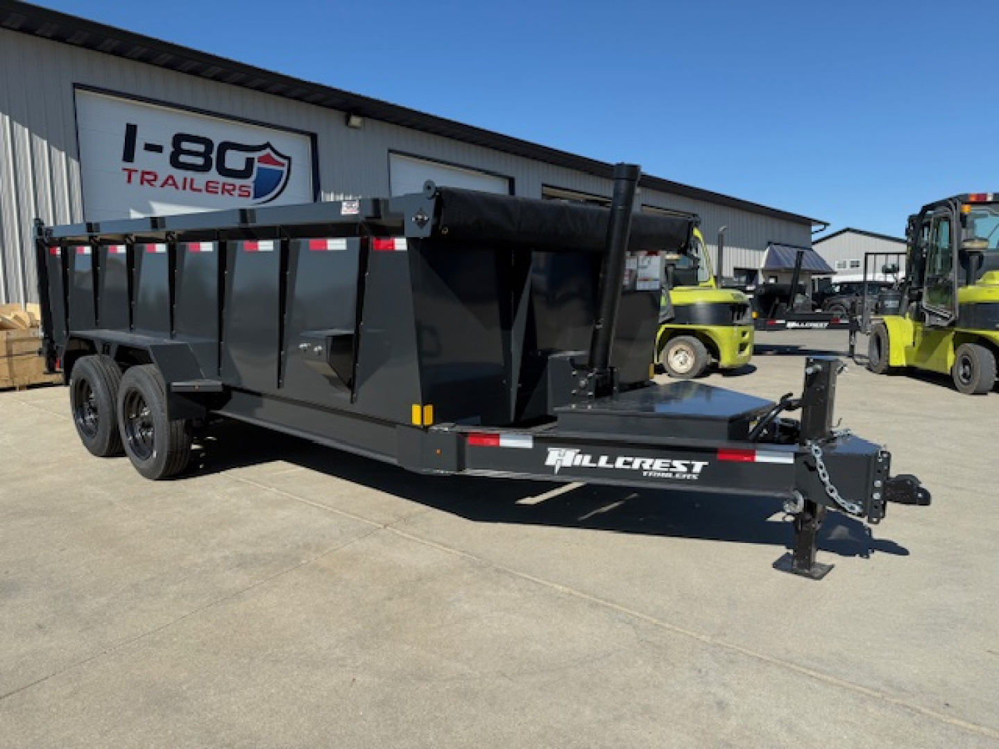 New 2026 Hillcrest 7'x16' 17.6k 40" Side Dump Trailer