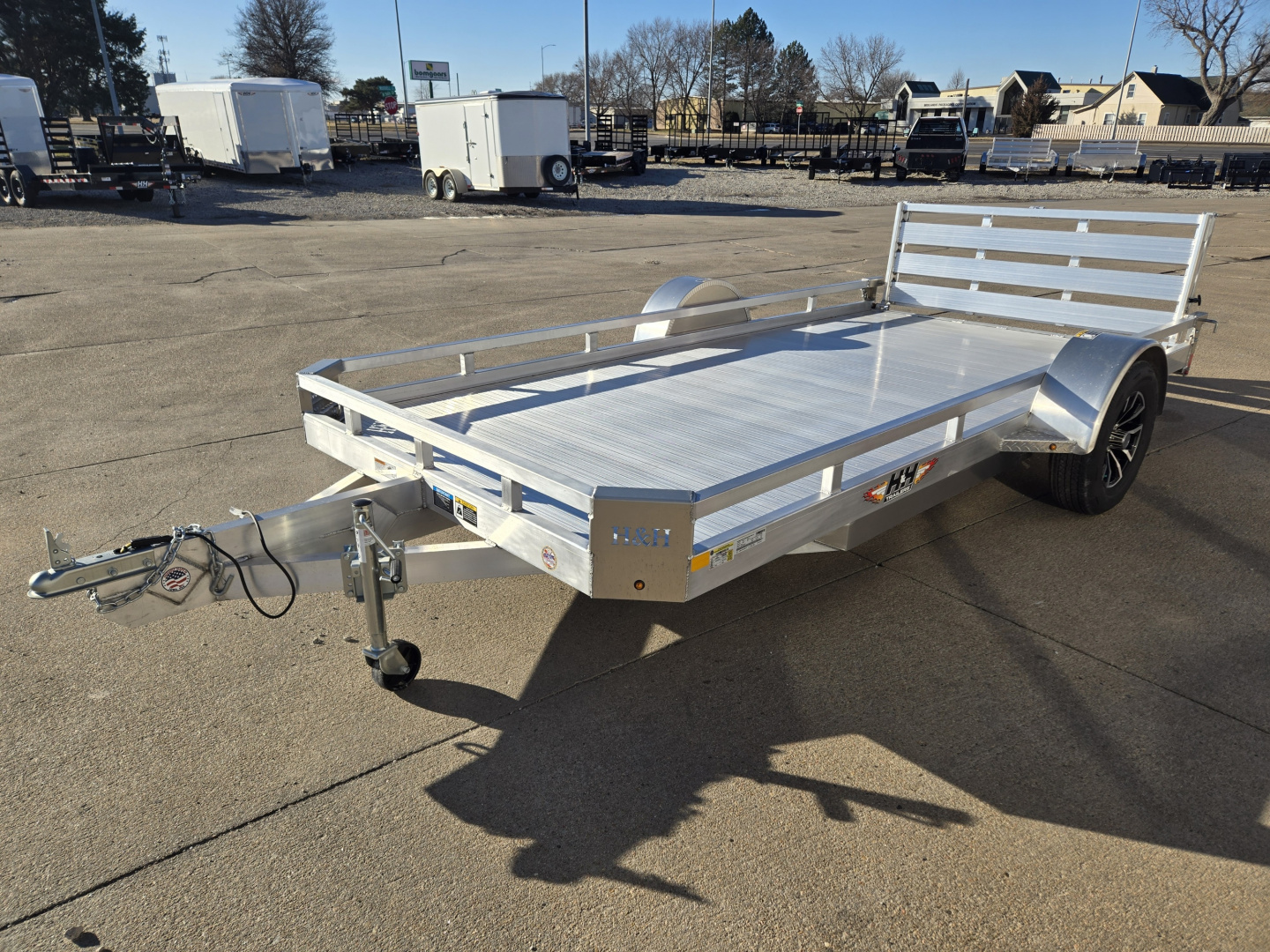 New 2026 H&H Trailers 78x14 Aluminum Low Side 3K Utility Trailer for ...