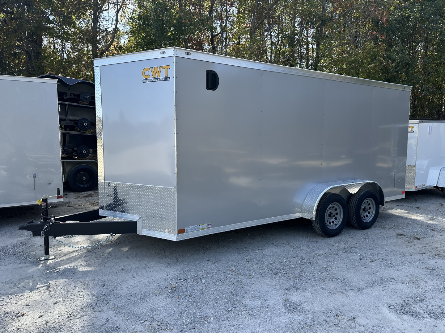 New 2025 COVERED WAGON 7X16 TANDEM AXLE ENCLOSED TRAILER WITH BARN ...