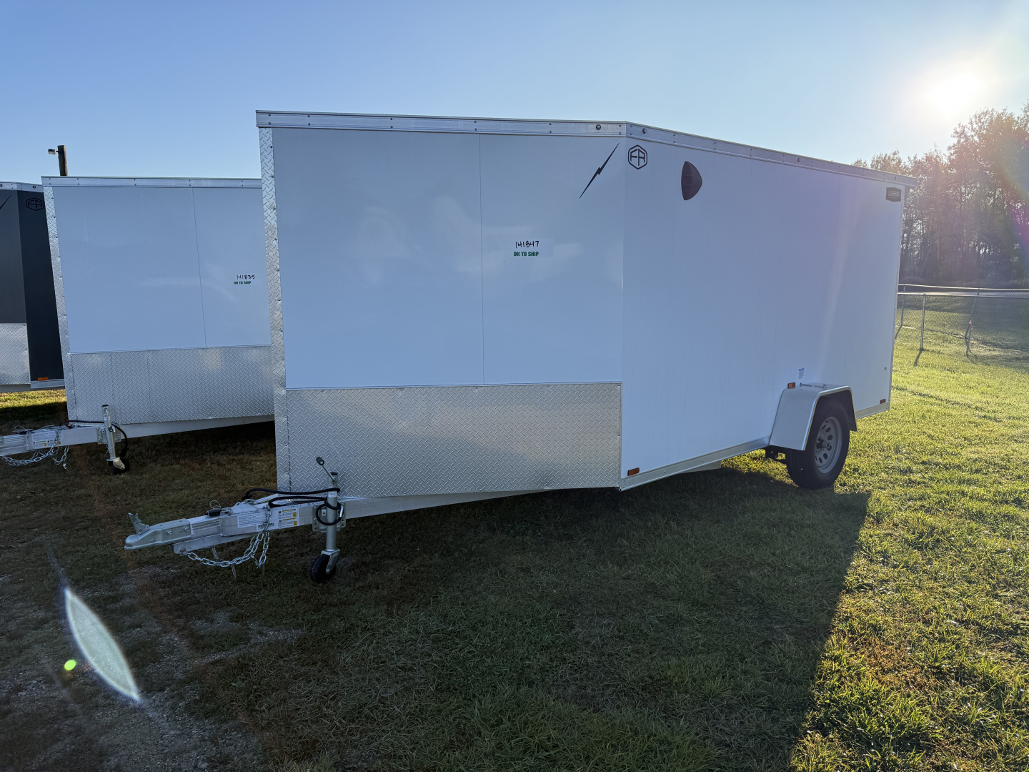 New 2026 Lightning Trailers 7X17 Snowmobile Trailer for sale in Edmore, MI