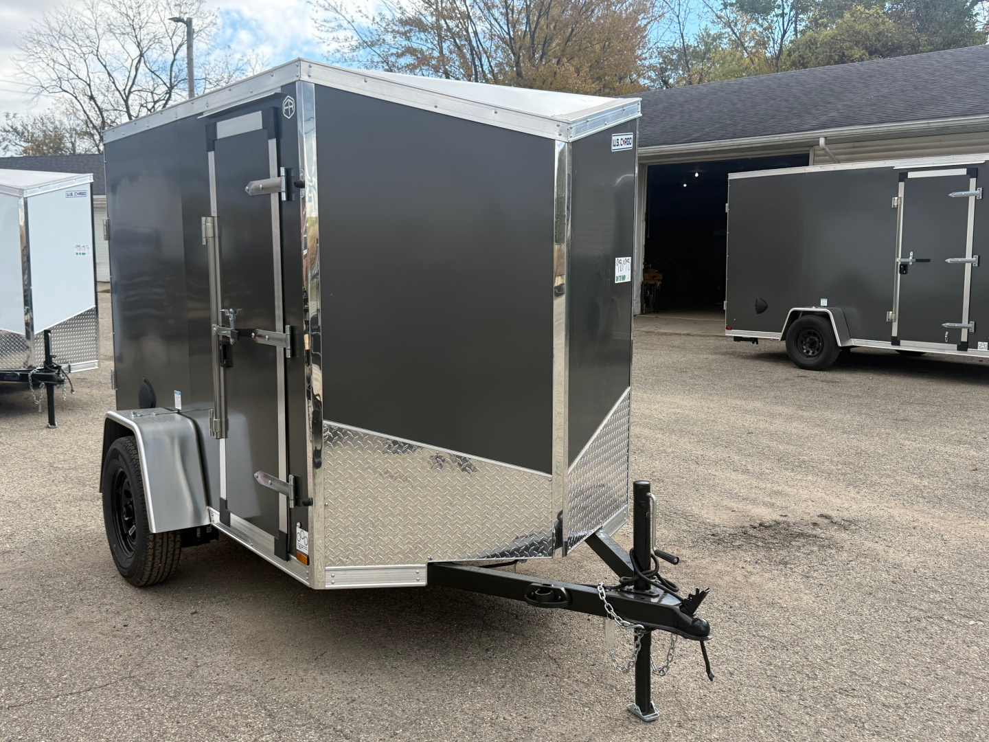 New 2026 US Cargo 5 x 8 Enclosed Trailer w/ Ramp Door with 5ft 6IN ...